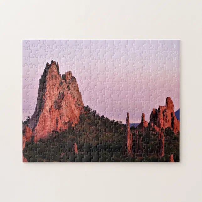 Garden of the Gods at Sunset Jigsaw Puzzle | Zazzle