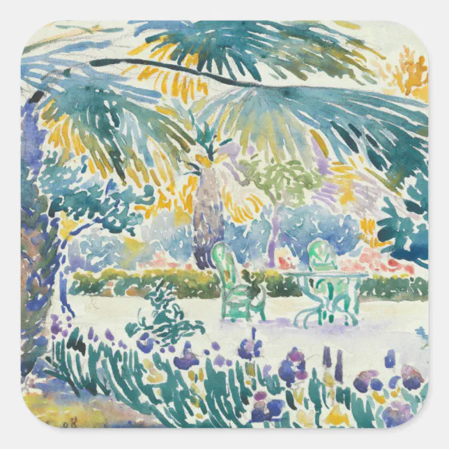 Garden of the Painter at Saint Clair Square Sticker | Zazzle