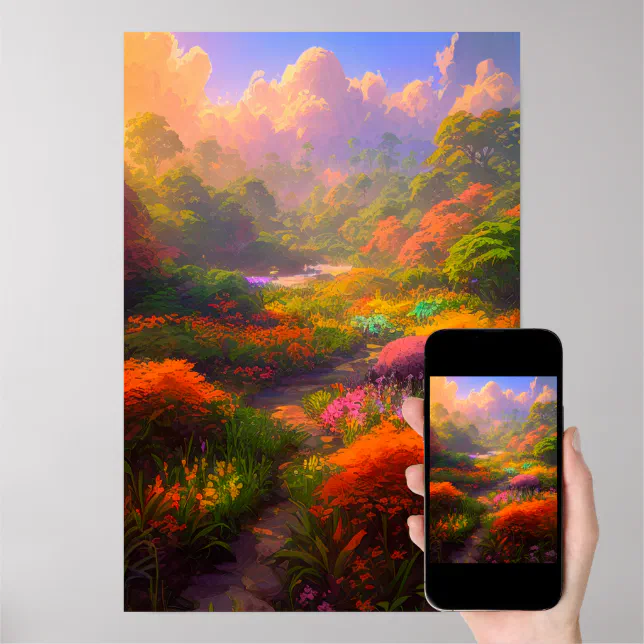 Garden of the Setting Sun Poster | Zazzle