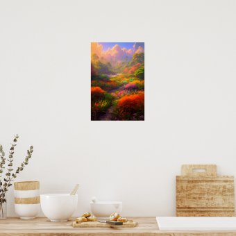Garden of the Setting Sun Poster | Zazzle