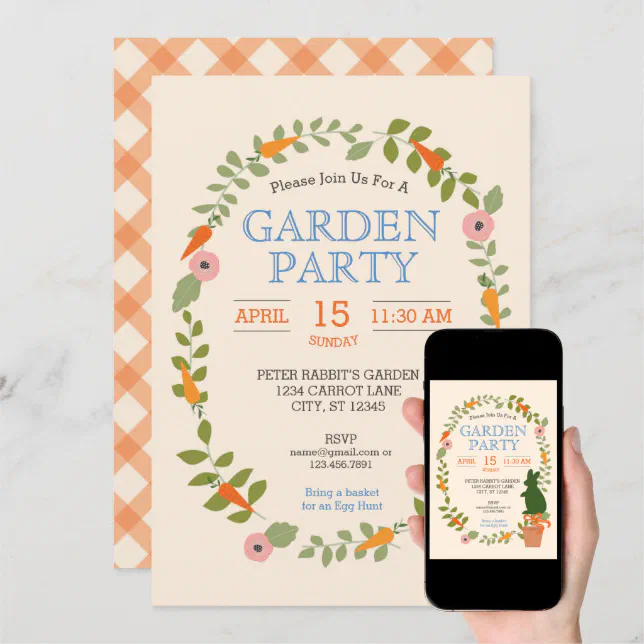 Garden Party Invitation | Zazzle
