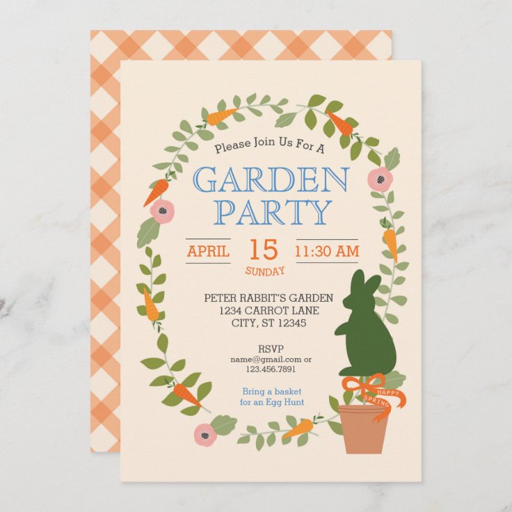 Garden Party Invitation | Zazzle