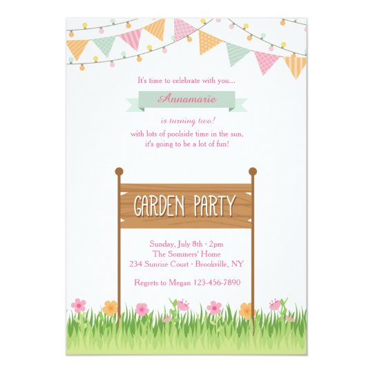 Garden Party Invitation | Zazzle.com