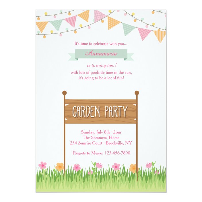 Garden Party Invitation | Zazzle.com