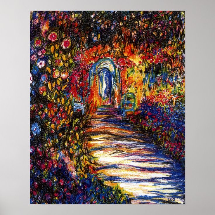 Garden Path Poster | Zazzle