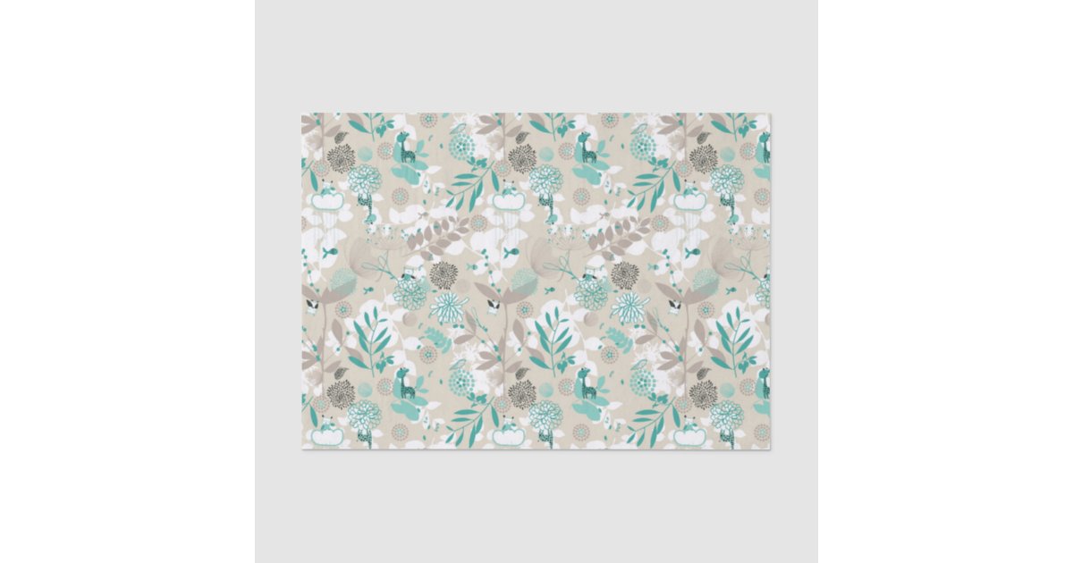 Garden Pattern Tissue Paper | Zazzle