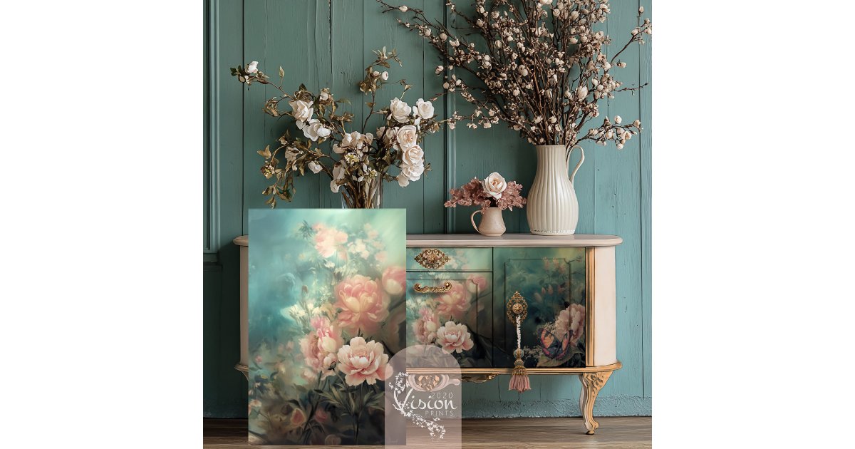 Garden Romance, Peony Floral Tissue Paper | Zazzle