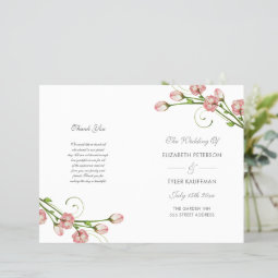 Garden Roses - wedding program | Zazzle