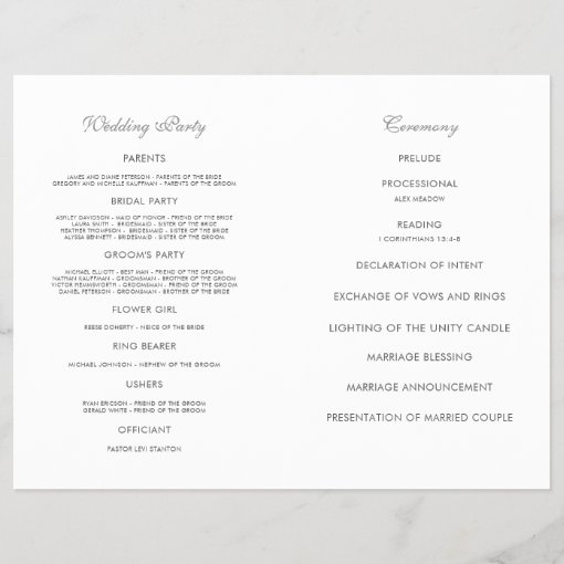 Garden Roses - wedding program | Zazzle