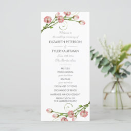 Garden Roses Wedding Program | Zazzle