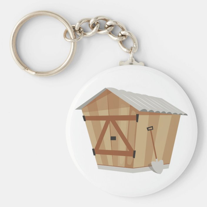 Garden Shed Keychain | Zazzle.com