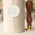 Garden Wedding Monogram Crest Wax Seal Stamp | Zazzle