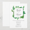 Garden wedding outdoor invitation. Green invite | Zazzle