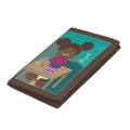 Gardening African American Girl Wallet | Zazzle
