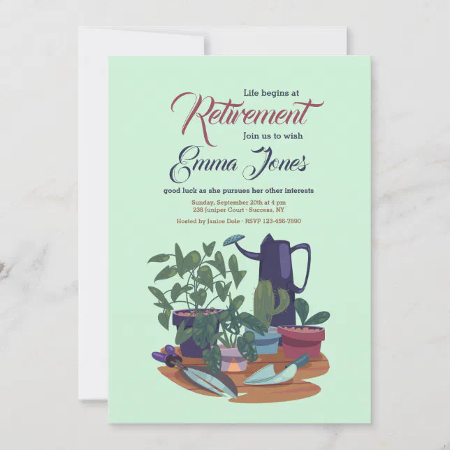 Gardening Workshop Invitation | Zazzle