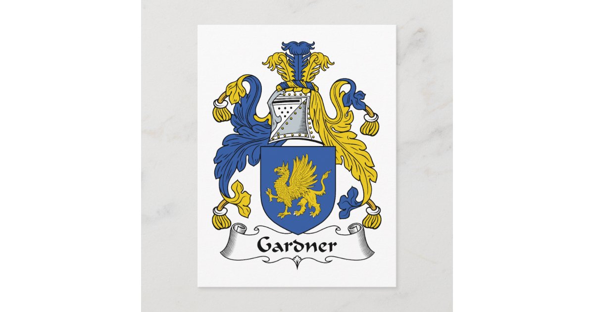 Gardner Family Crest Postcard | Zazzle
