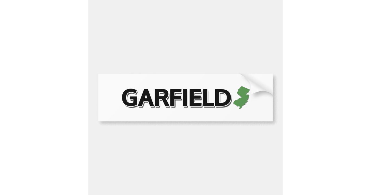 Garfield, New Jersey Bumper Sticker | Zazzle