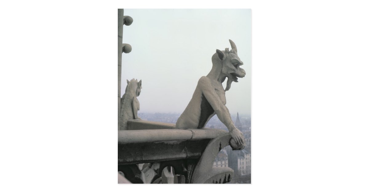 Gargoyle from the balustrade of the Grande Postcard | Zazzle.com