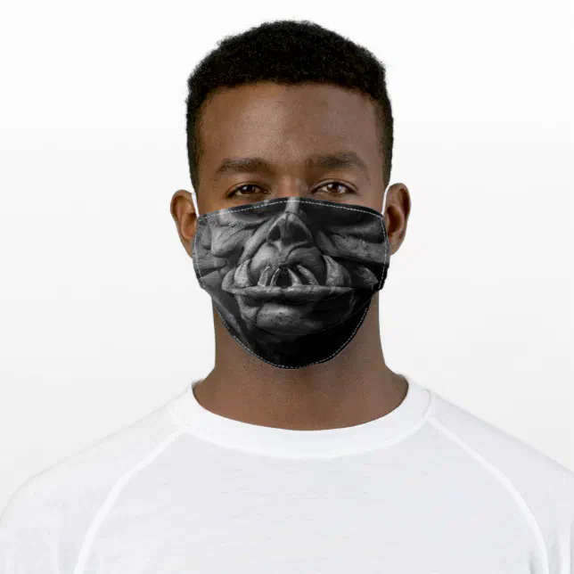 Gargoyle Smile Adult Cloth Face Mask | Zazzle