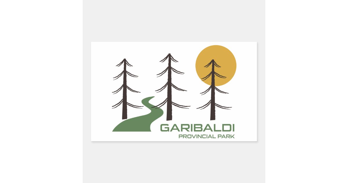 Garibaldi Provincial Park Trail Rectangular Sticker | Zazzle