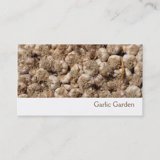 Garlic business card | Zazzle