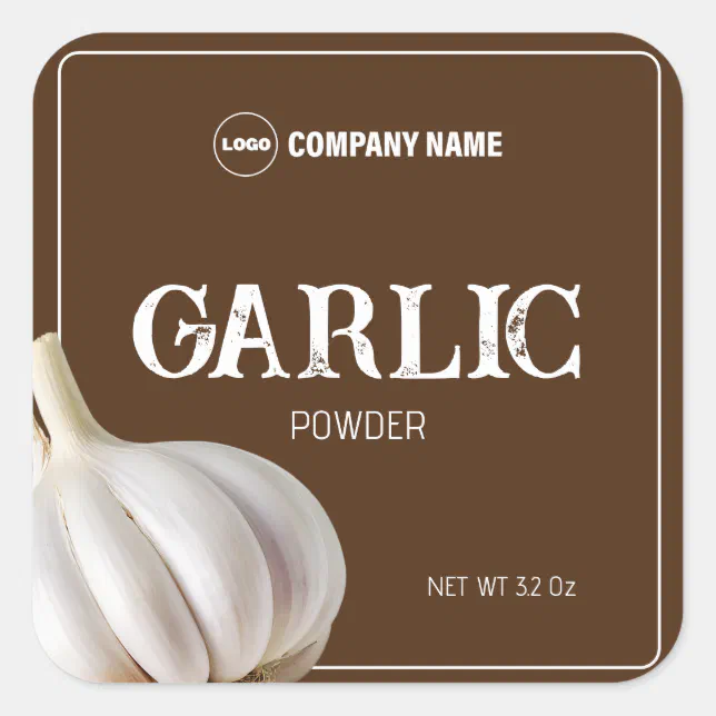 Garlic Spice Custom Sticker | Zazzle