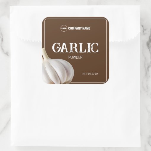 Garlic Spice Custom Sticker | Zazzle