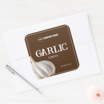 Garlic Spice Custom Sticker | Zazzle