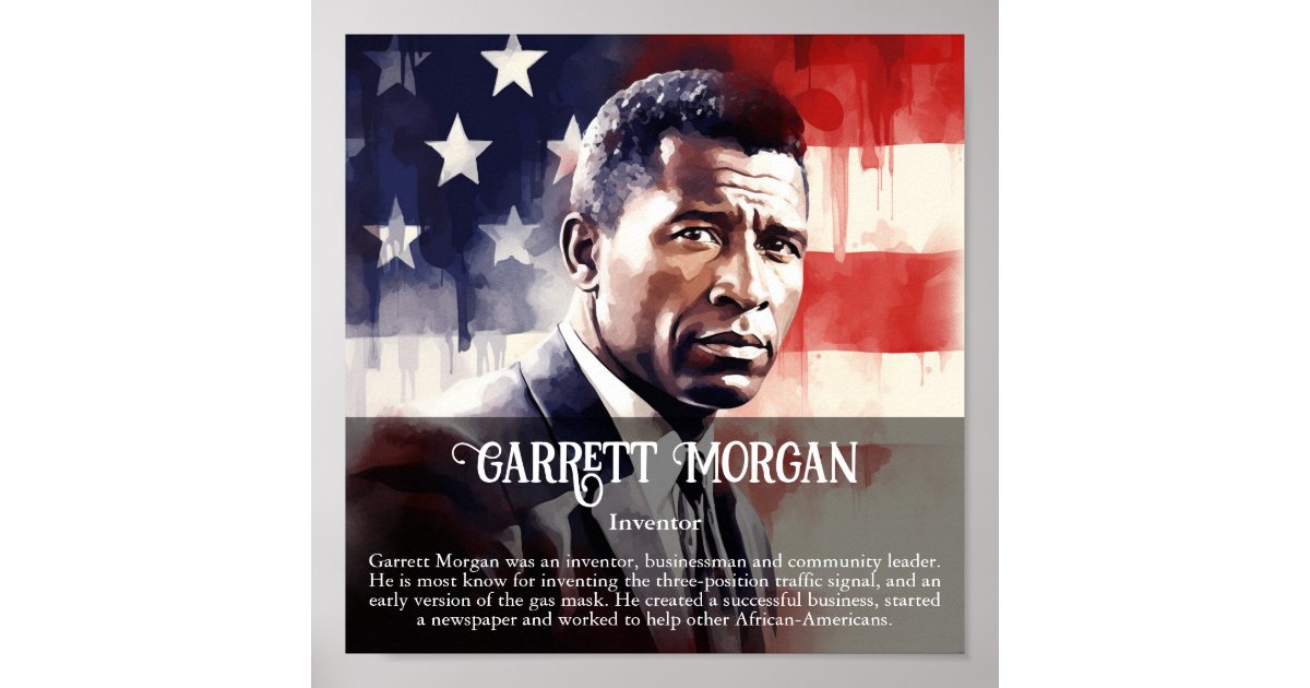 Garrett Morgan Black History Month Classroom Poster | Zazzle