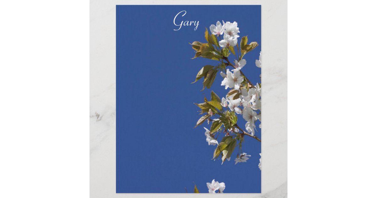 Gary Blossom Letterhead | Zazzle