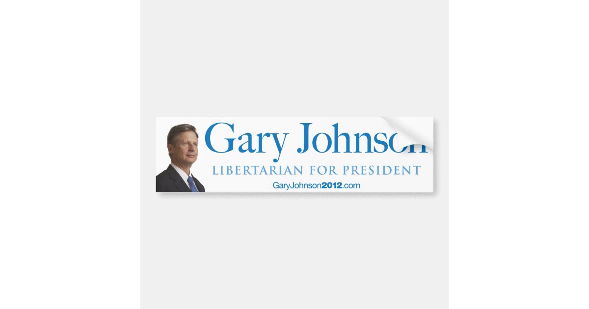 Gary Johnson for President Bumper Sticker | Zazzle