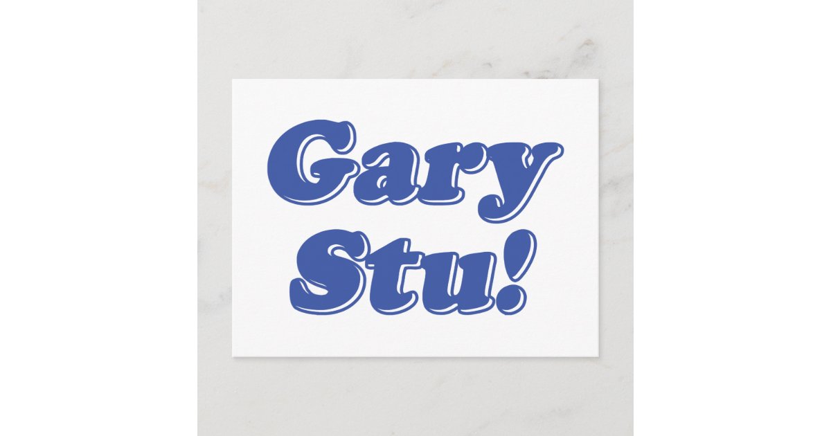 Gary Stu! Postcard | Zazzle