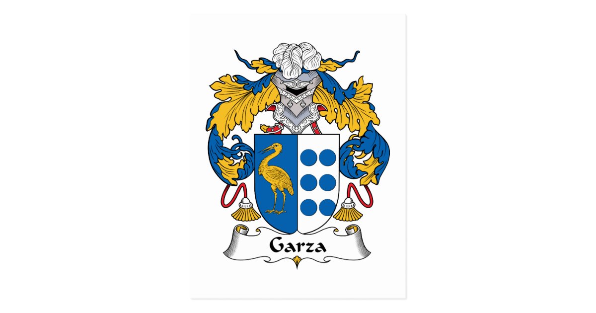 Garza Family Crest Postcard | Zazzle.com