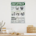 Gas Attack poster, WWII Poster | Zazzle
