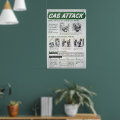Gas Attack poster, WWII Poster | Zazzle