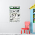 Gas Attack poster, WWII Poster | Zazzle