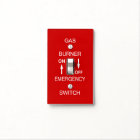 Furnace Emergency Switch Plate Safety Signage | Zazzle.com