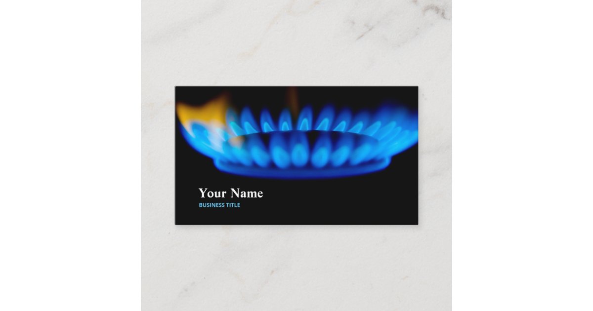 Gas Fitter Service Technician Business Card | Zazzle