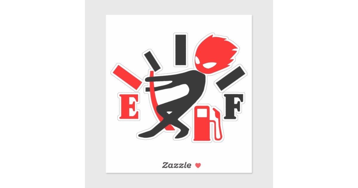Gas Gauge Sticker | Zazzle