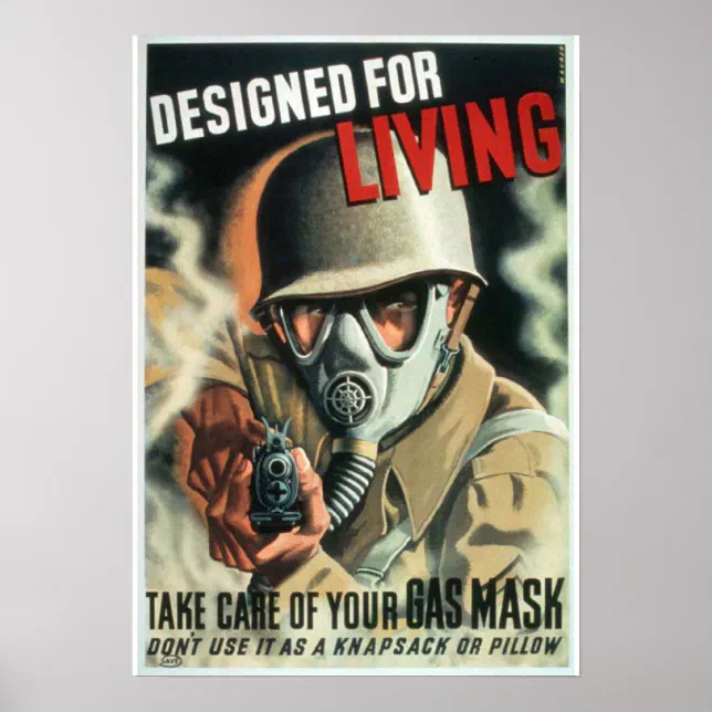 Gas Mask Poster | Zazzle