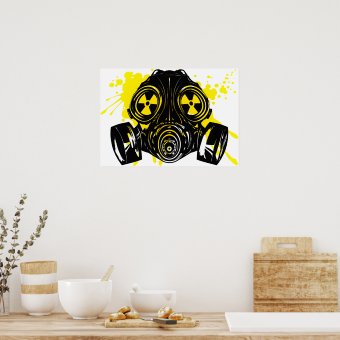 GAS_MASK_PROTECTION POSTER | Zazzle