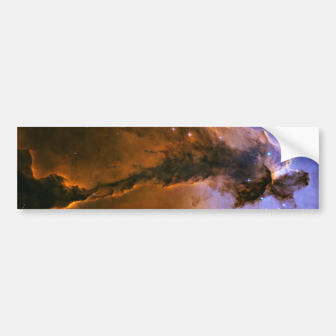 Gas Spire In The Eagle Nebula Space Bumper Sticker | Zazzle