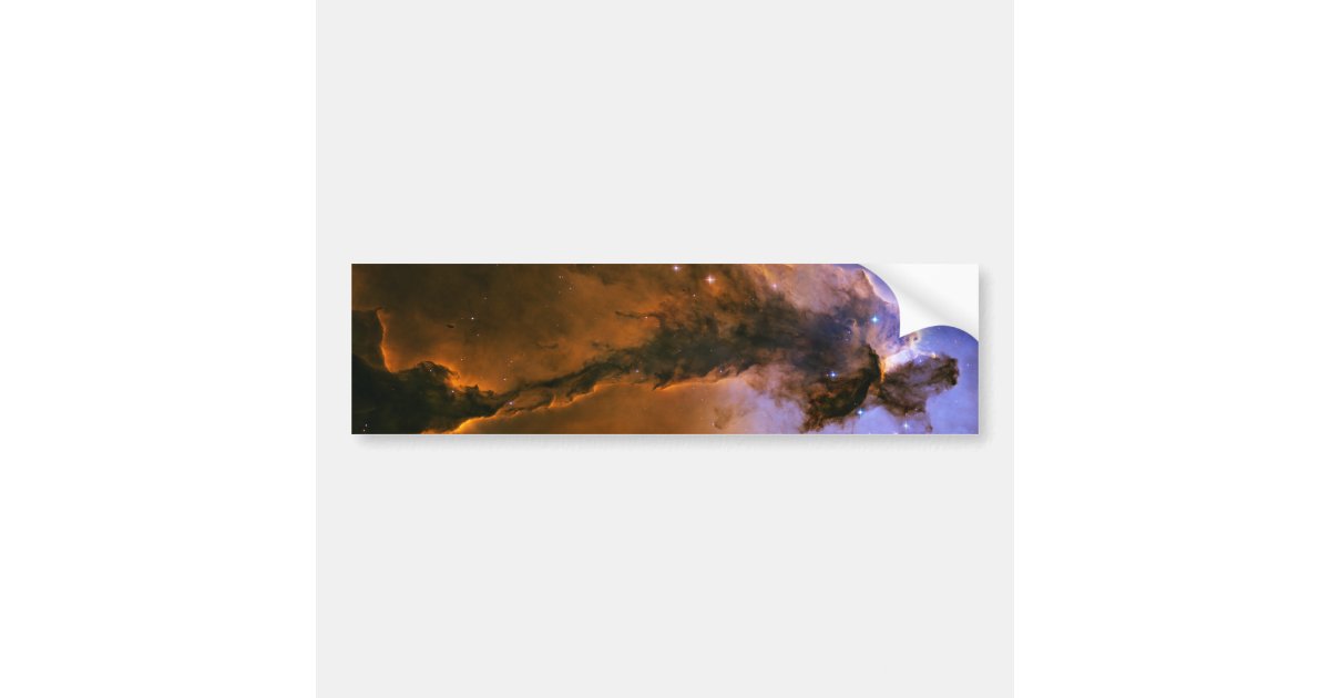 Gas Spire In The Eagle Nebula Space Bumper Sticker | Zazzle