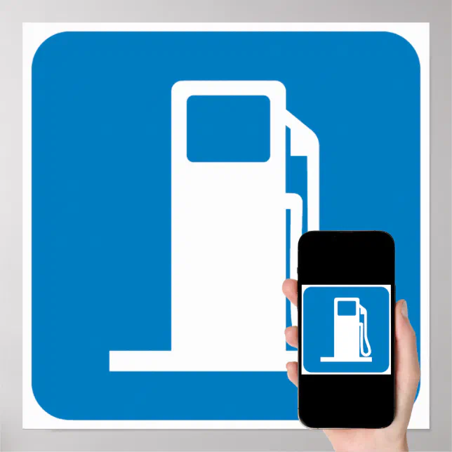 Gas Station Highway Sign | Zazzle