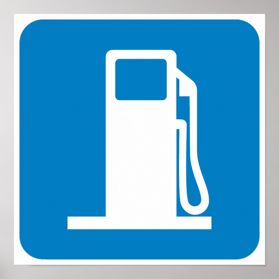 Gas Station Highway Sign | Zazzle