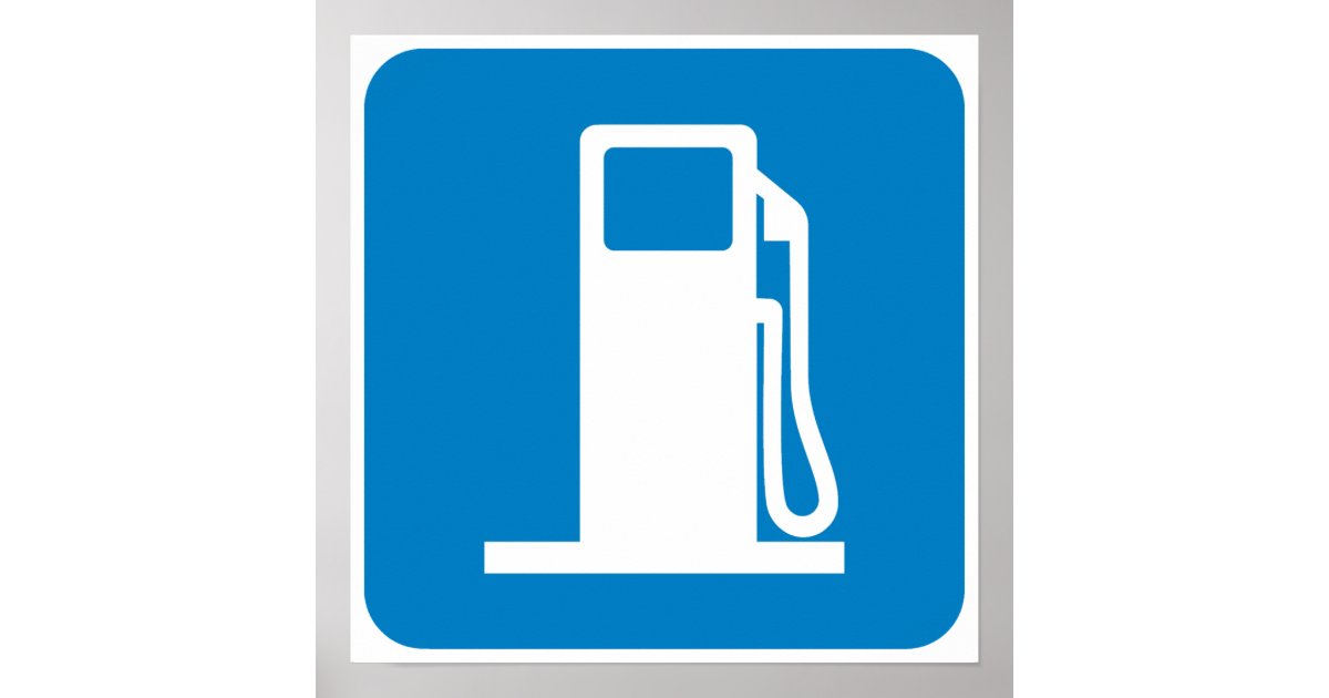 Gas Station Highway Sign | Zazzle