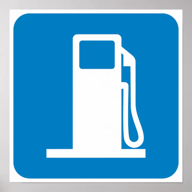 Gas Station Highway Sign | Zazzle