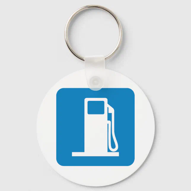 Gas Station Highway Sign Keychain | Zazzle