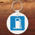 Gas Station Highway Sign Keychain | Zazzle