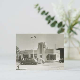 Gas Station Postcard | Zazzle